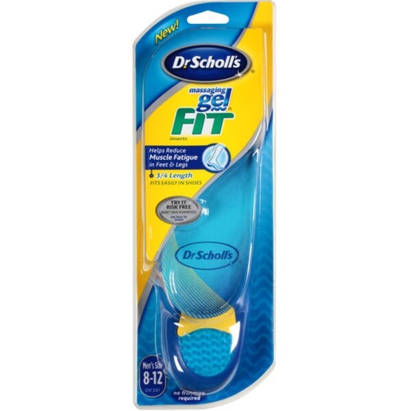 Dr Scholls Massaging Gel Fit Inserts Mens Size 8 12 1 Pair Free Shipping On Orders Over